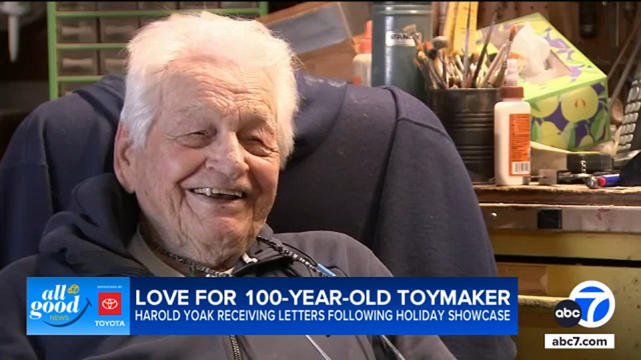 100-year-old Garden Grove toymaker receives hundreds of letters from fans