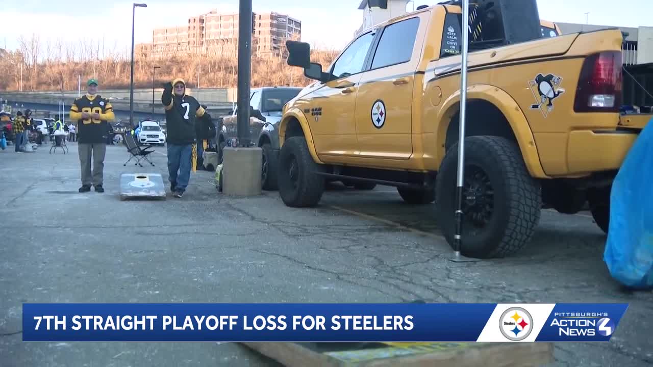 Stream of Steelers fans leave Acrisure Stadium disappointed Monday