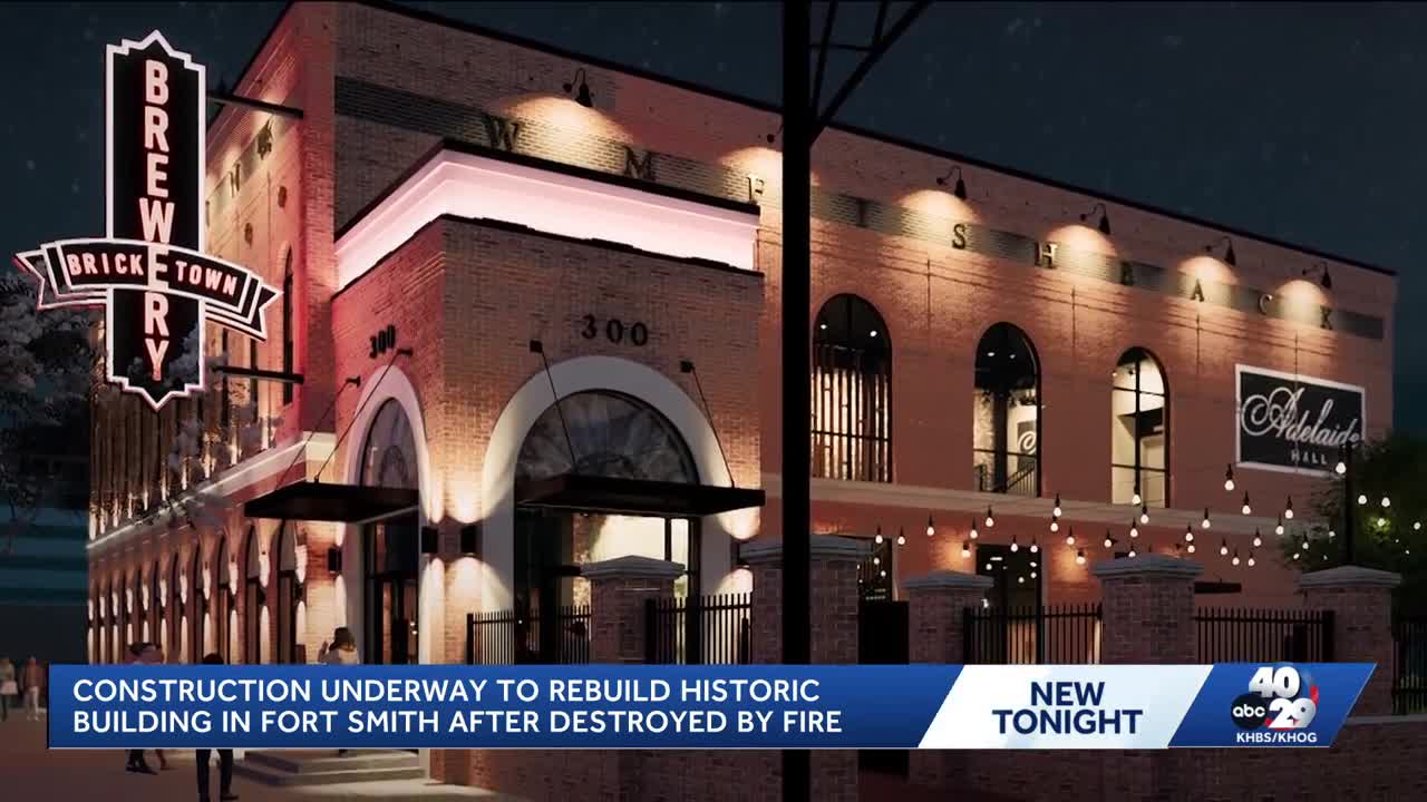 Work underway to rebuild historic downtown Fort Smith icon destroyed by ...