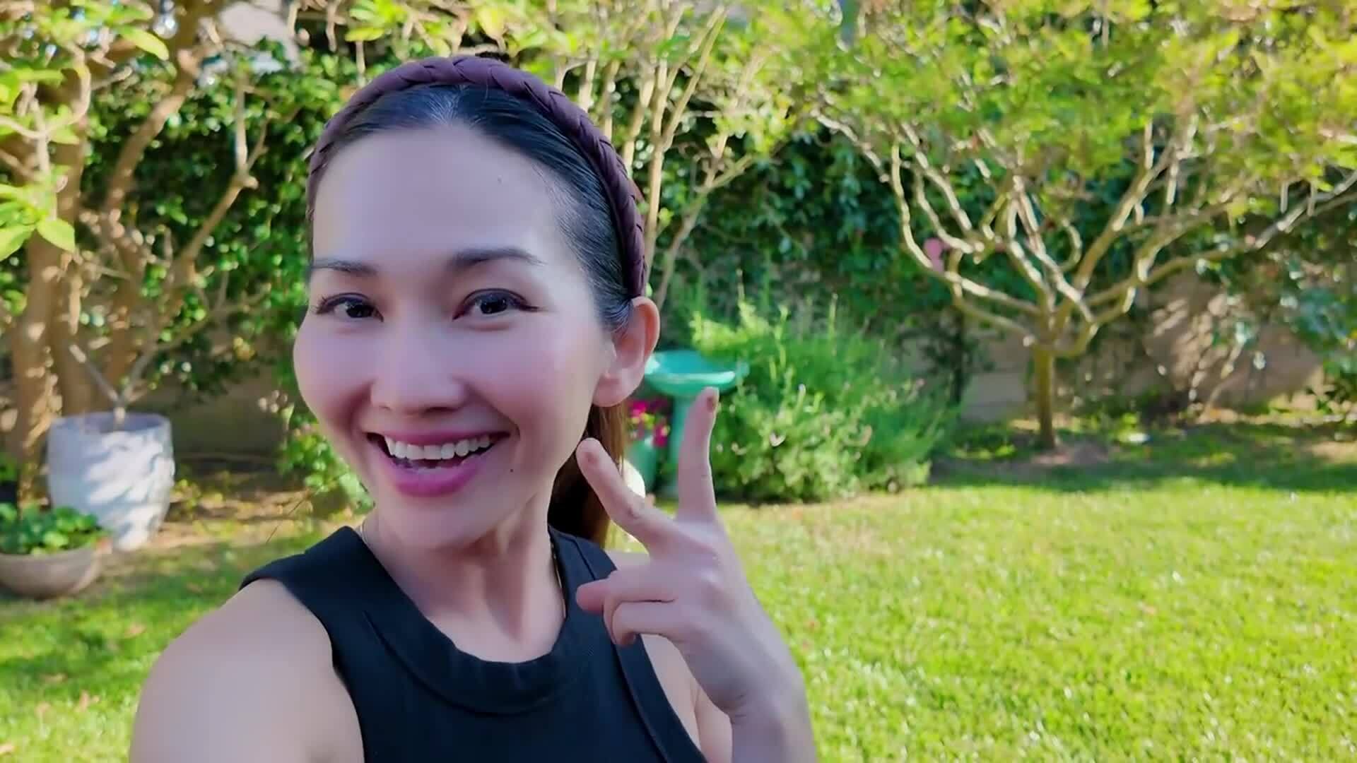 Vườn rau của Kim Hiền ở Mỹ