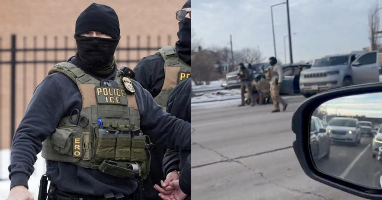 Disturbing video shows woman on ground pleading with ICE officers not ...