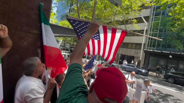 'Your voice': Protesters swarm US outpost