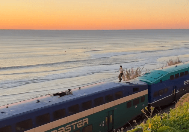 Teens arrested after video of them allegedly 'surfing' Coaster train ...