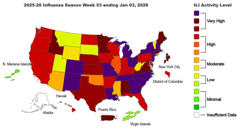 Flu activity in Tennessee trending down, but spread still among worst ...