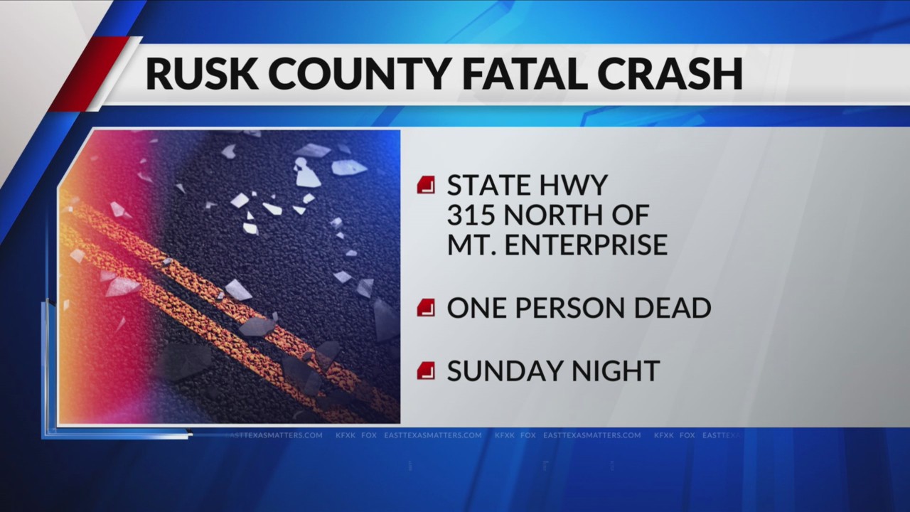 One dead in State Highway 315 crash near Mount Enterprise