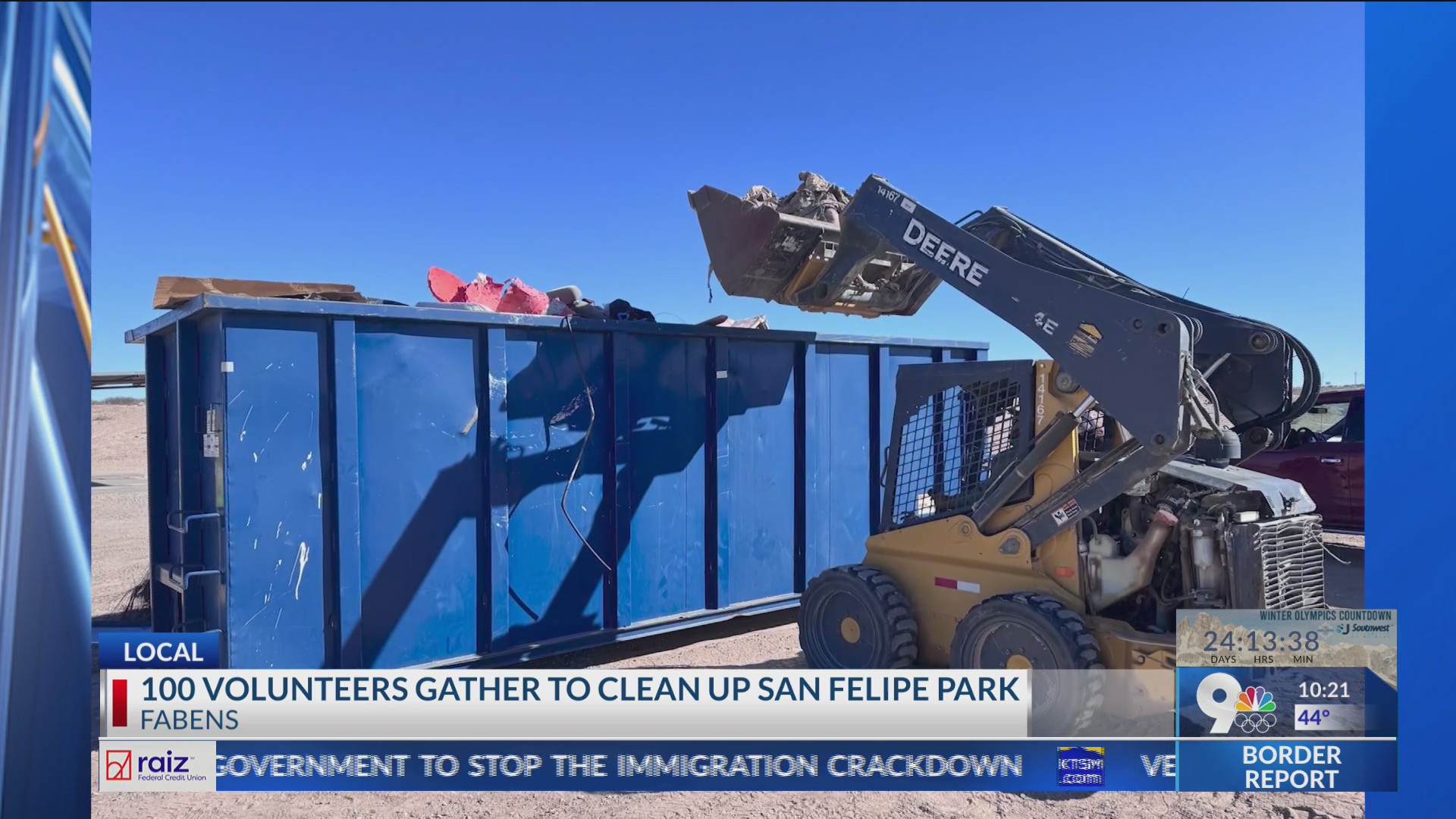 Community cleans up trash at Fabens park