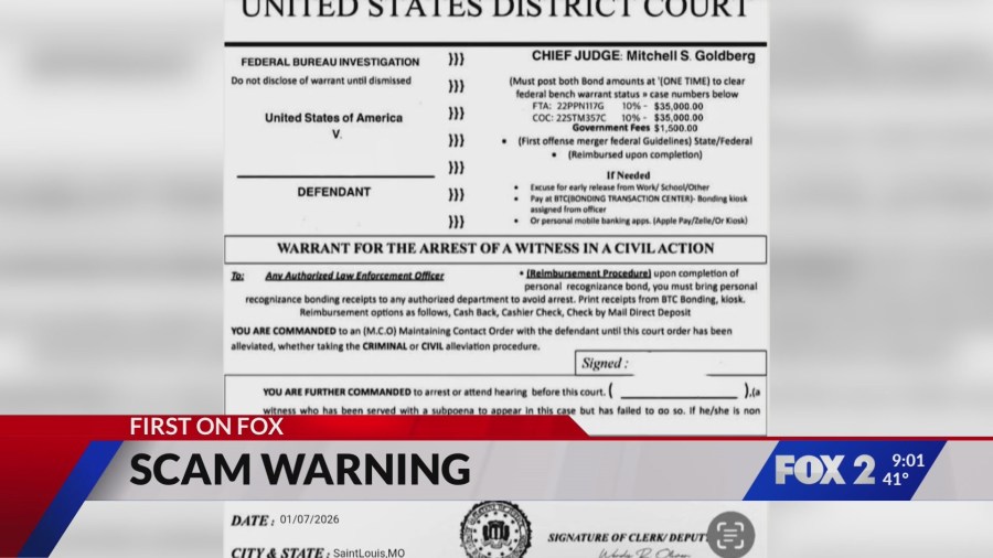 Fake arrest threat warning as scams continue in STL area