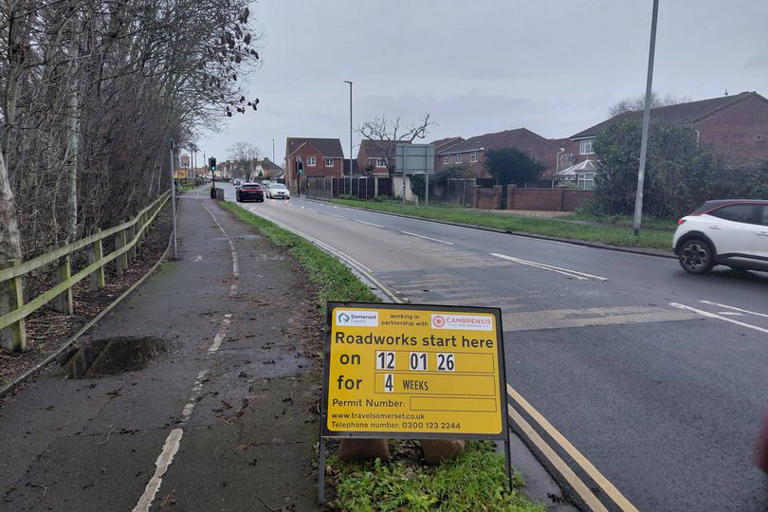 Four weeks of roadworks begin at vital Somerset crossing