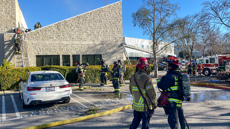 SLO firefighters respond to fire call at former Tribune building