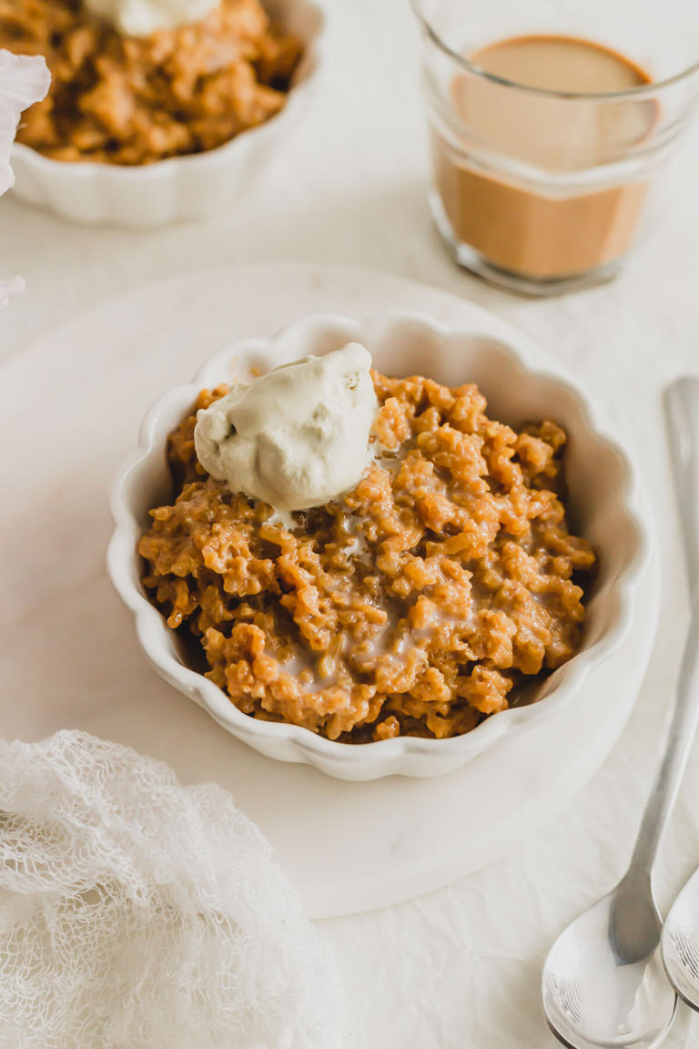 Milk tea rice pudding