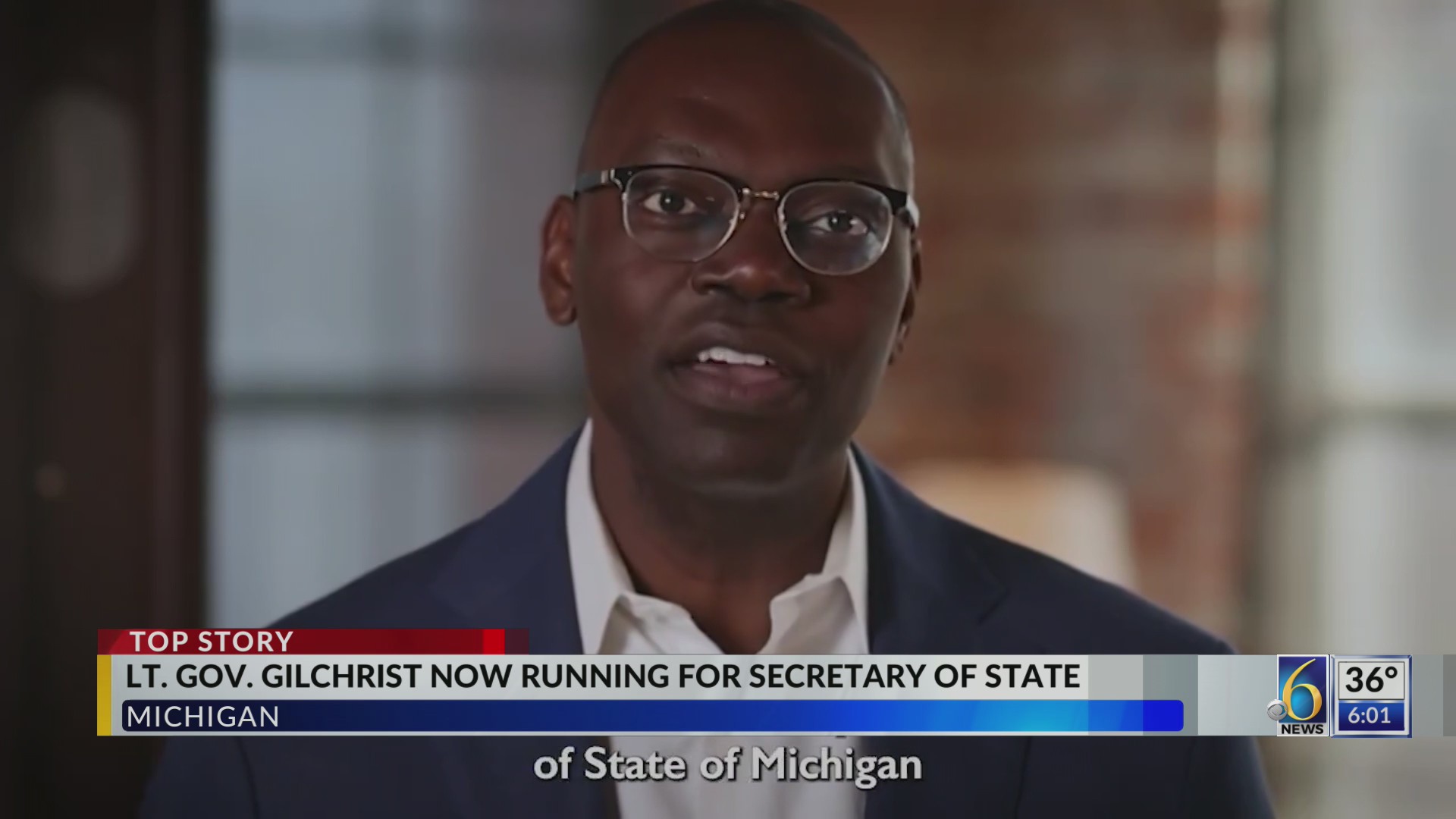 Lt. Gov. Gilchrist now running for secretary of state