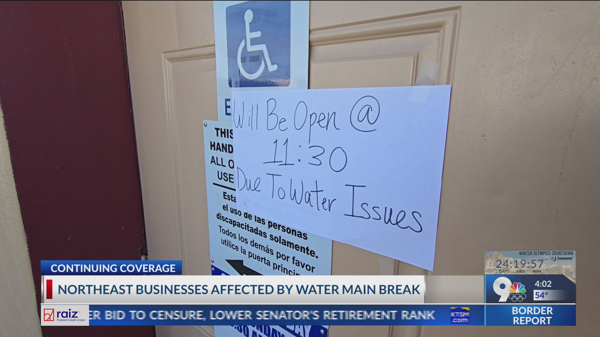 EP businesses hurt by water main break