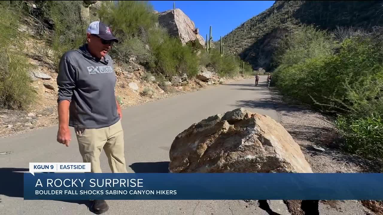 A rocky surprise: Boulder fall shocks Sabino Canyon hikers