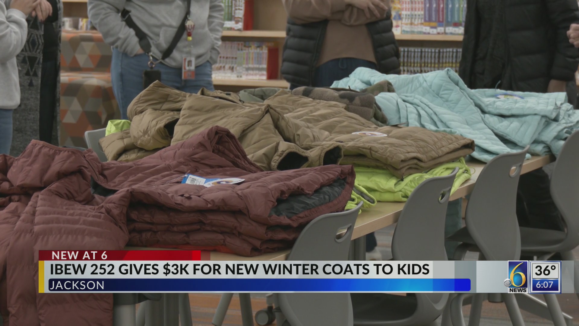 Organization gives $3K for new winter coats to kids in Jackson