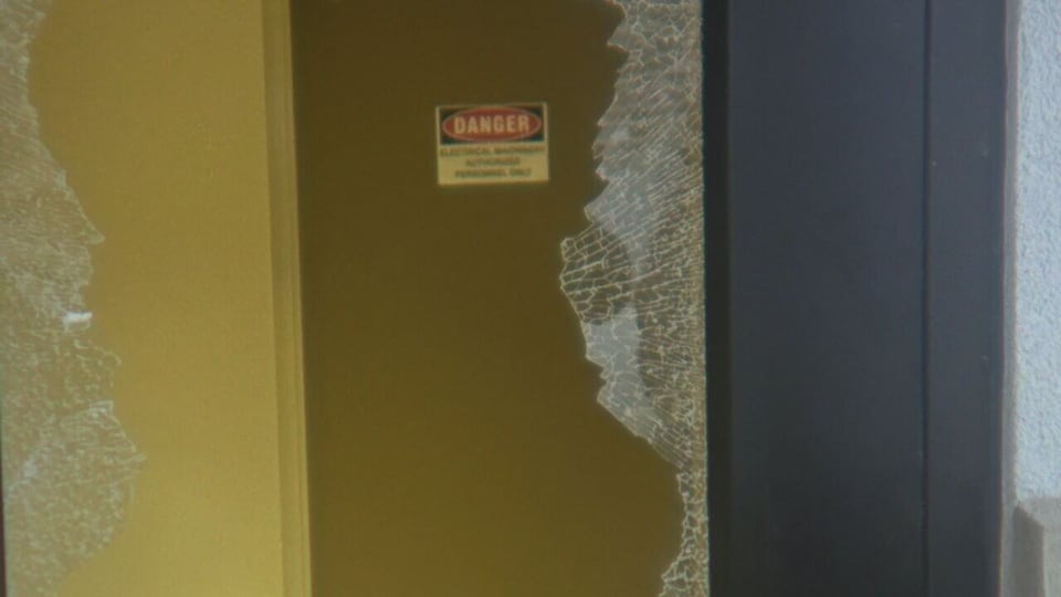 Church burglar caught on camera smashing office doors, taking valuables