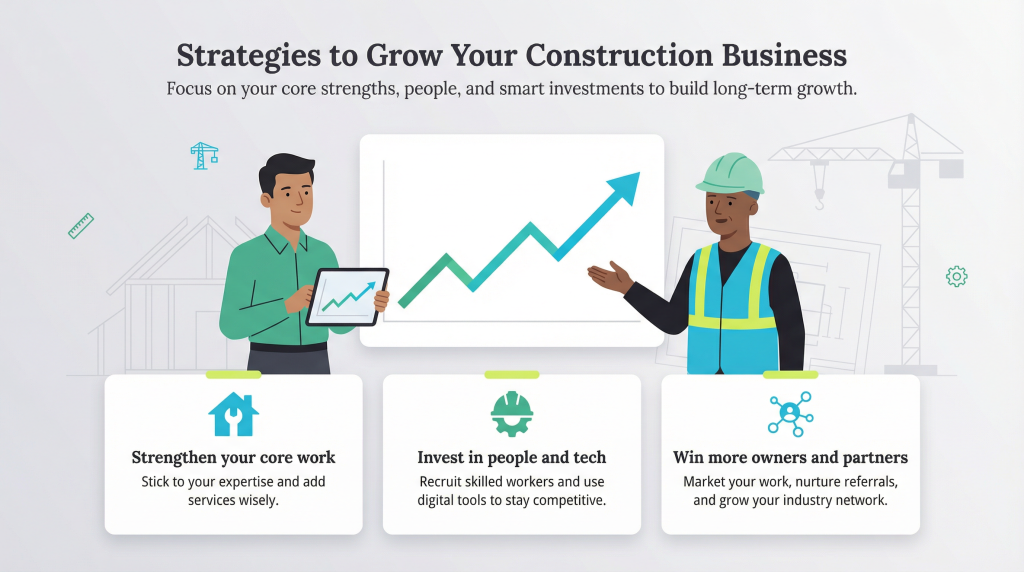 6 key strategies for growing your construction firm