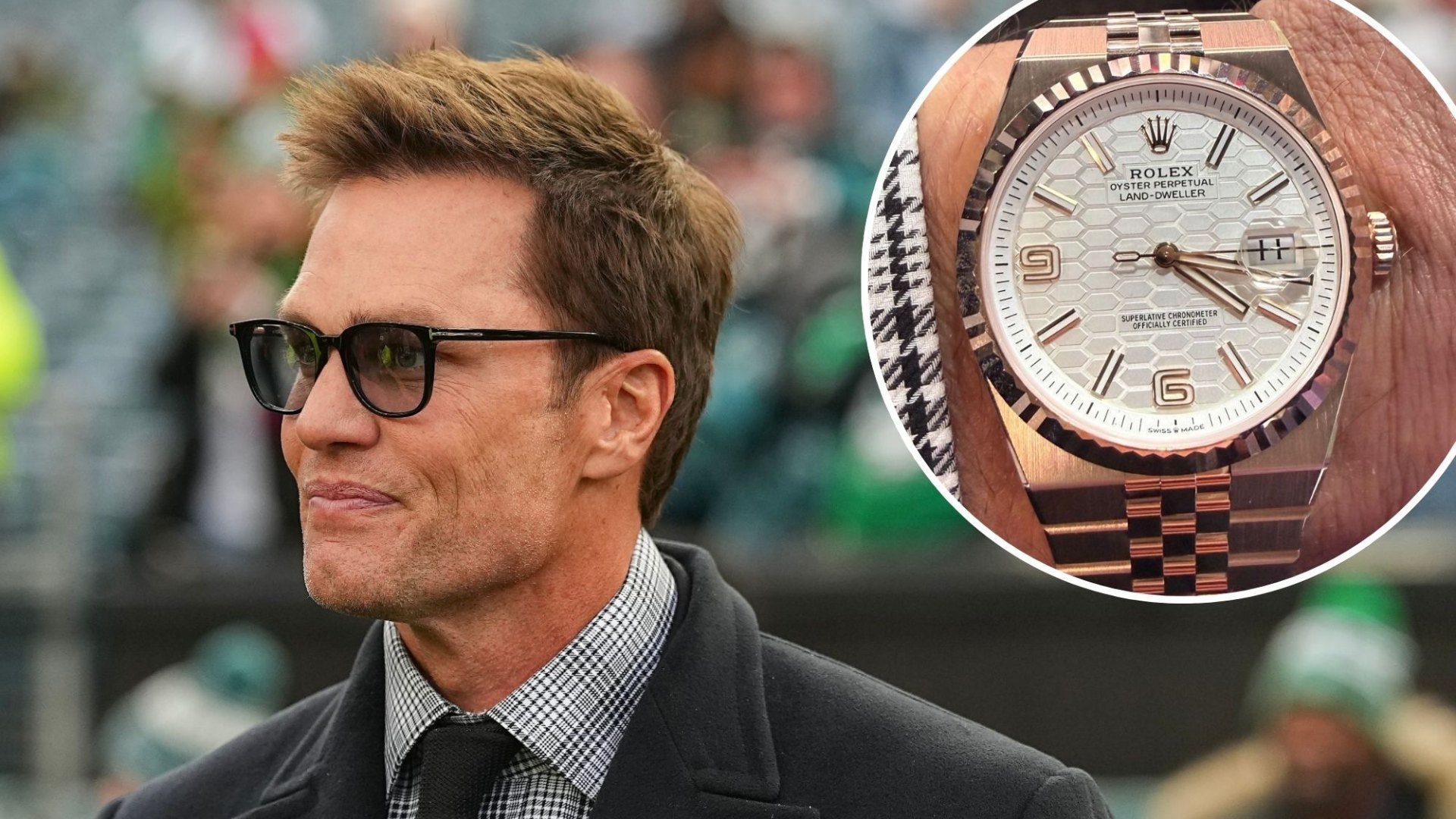 Tom Brady flashes $51K watch from his collection for 49ers vs Eagles game