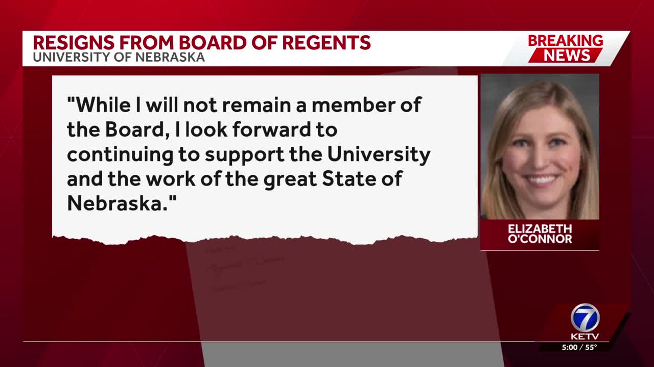University of Nebraska regents resigns