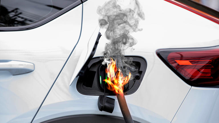 Why EV fires need so much water to put out (but gas cars don't)