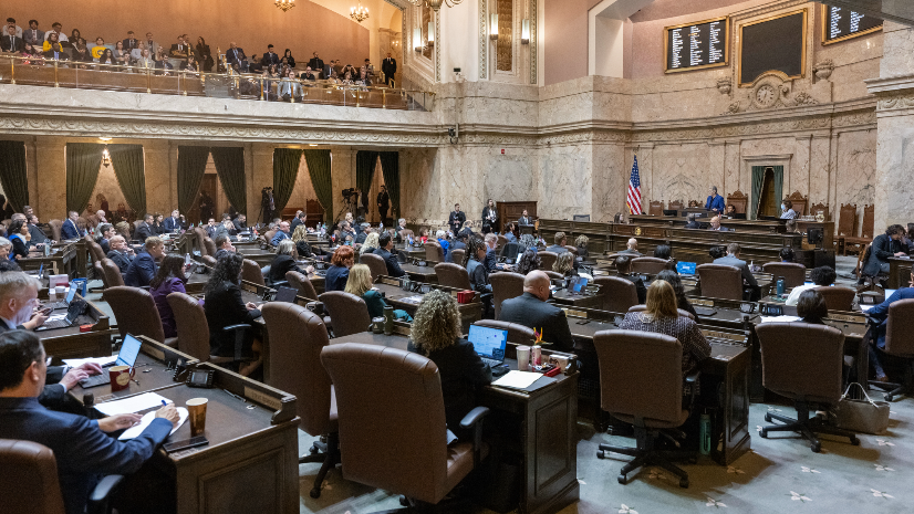 Reporter Simone Carter talks day one of the Washington state legislature