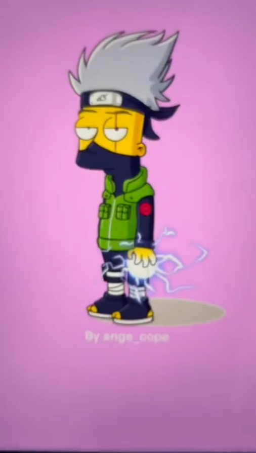 Drawing Bart Simpson as a character from Naruto — step-by-step tutorial