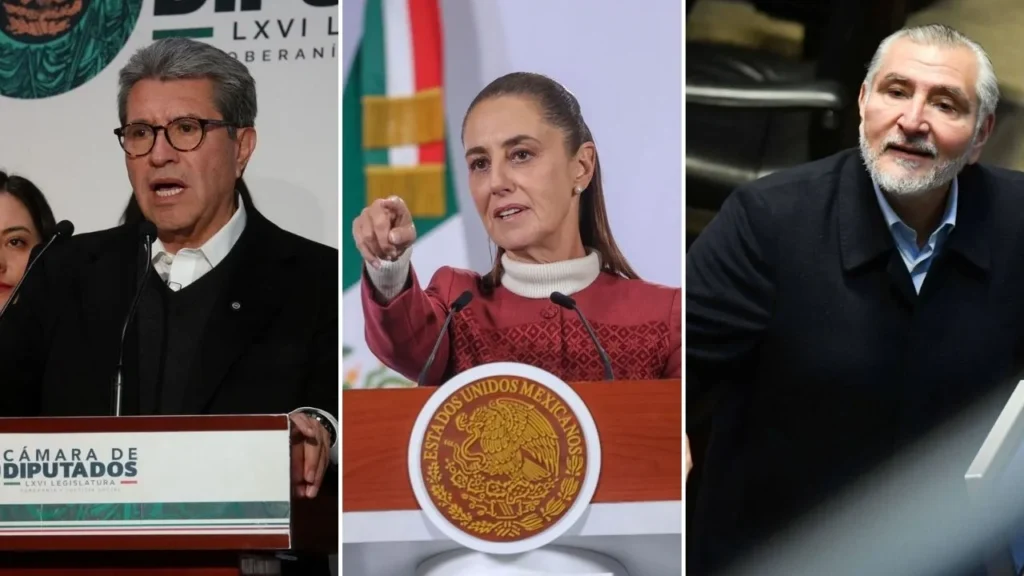 Se reúne Sheinbaum con Adán Augusto López y Ricardo Monreal en Palacio ...