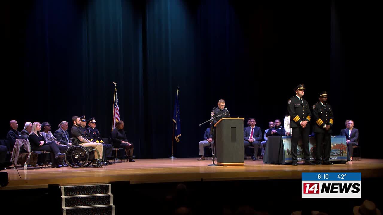 Evansville Police honors new recruits, as well as those involved with ...