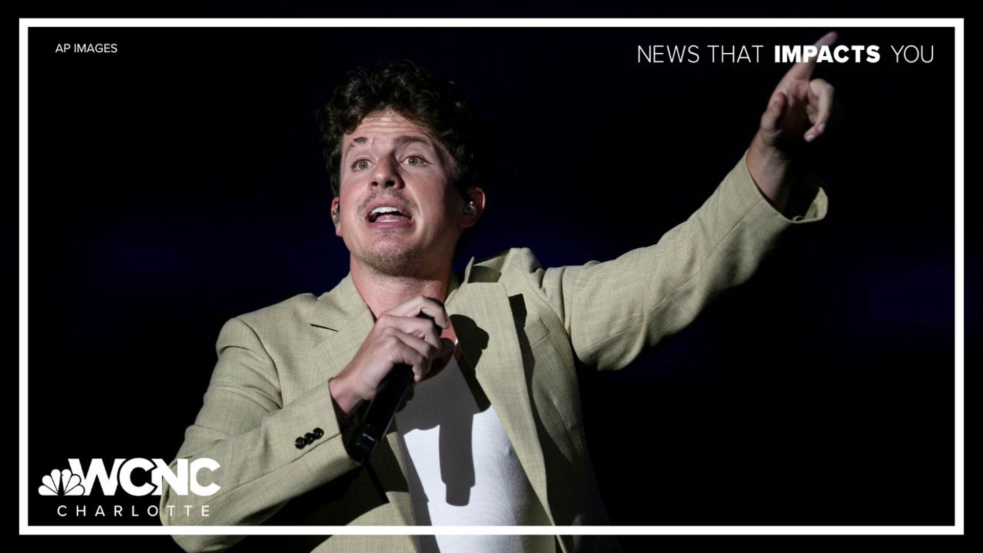 Charlie Puth to perform in Charlotte