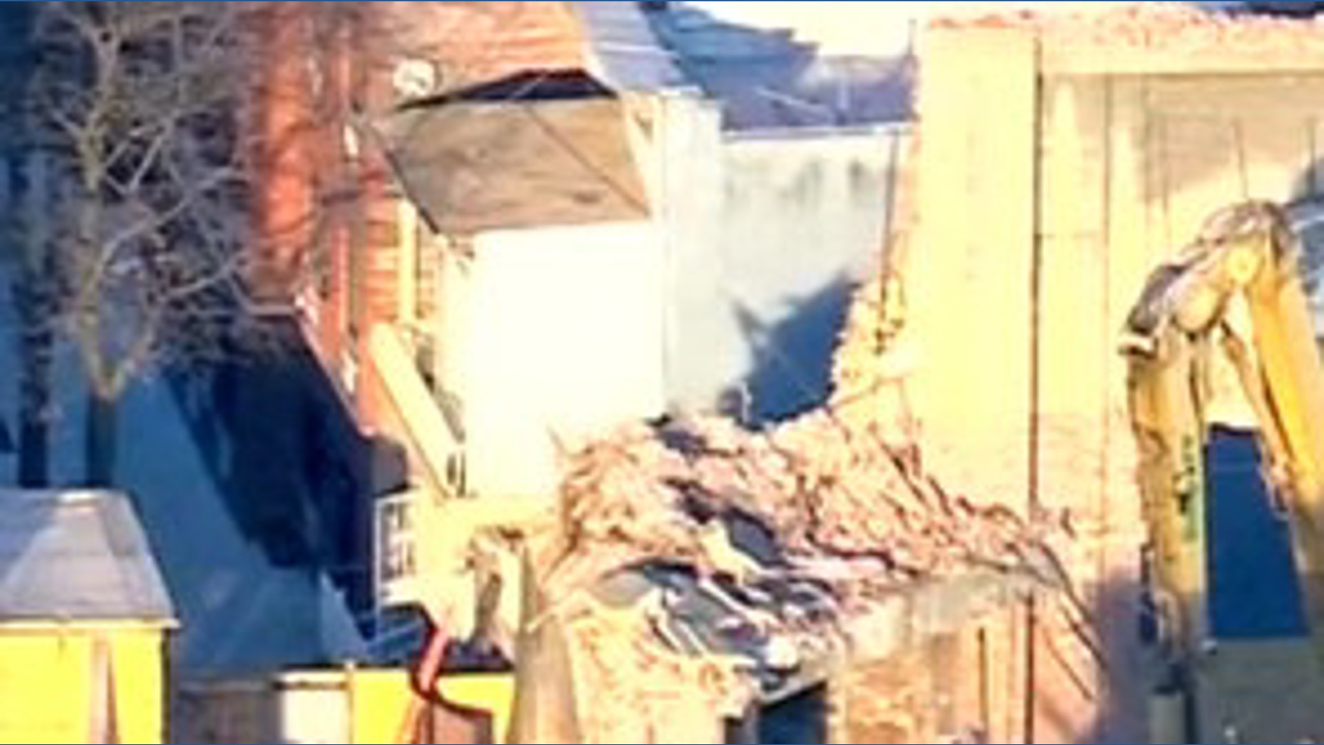 Vacant building collapses in the Bronx