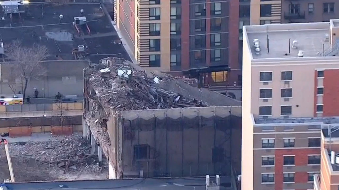 Partial wall collapse at Bronx demolition site prompts DOB investigation