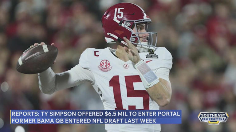 Alabama QB Simpson reportedly offered $6.5 million to forgo NFL draft ...