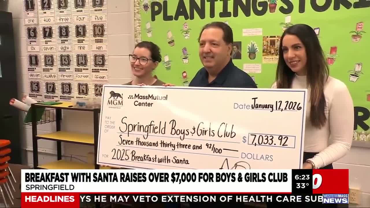 Breakfast with Santa raises over $7k for Springfield Boys & Girls Club