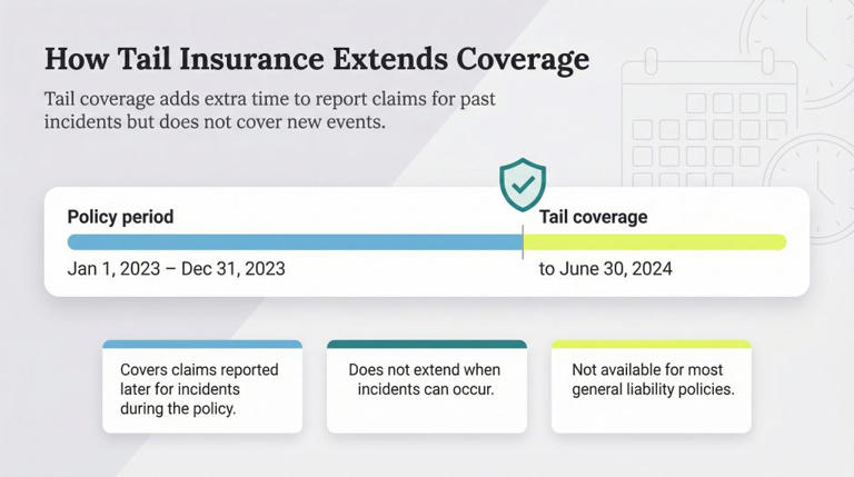 What is tail insurance in business?