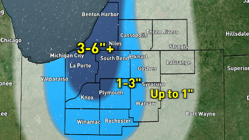 Moderate to heavy lake effect snow could make travel tricky Wednesday