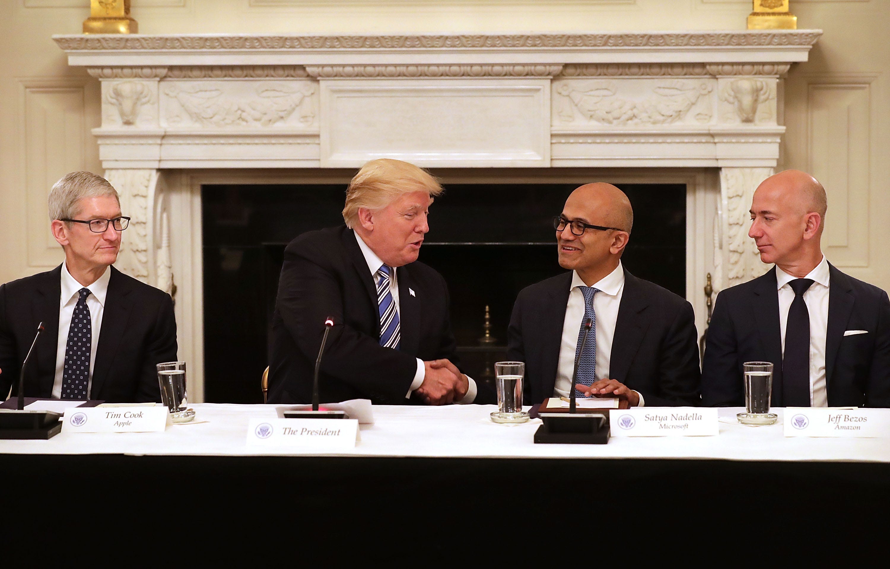 Trump says that Microsoft will 'ensure' Americans don't 'pick up the ...