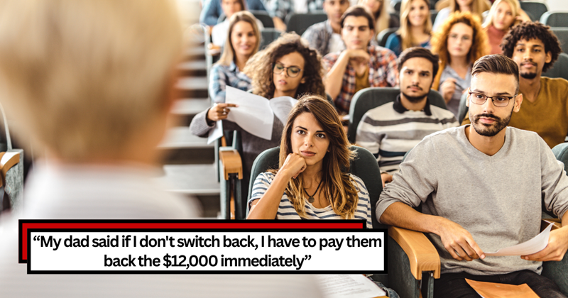 Student refuses to transfer back to a business major after discovering ...