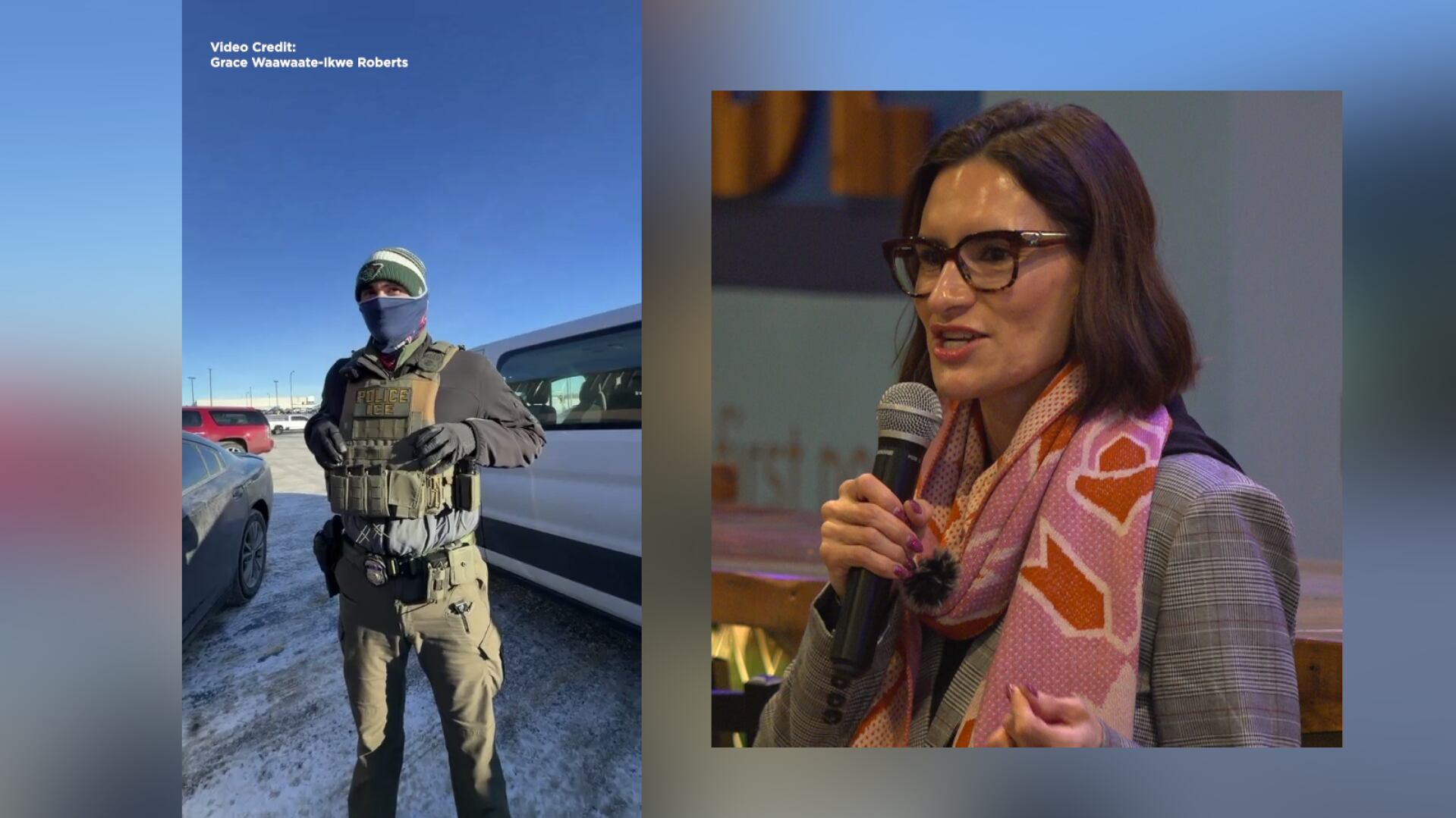 Flanagan criticizes ICE operation during Detroit Lakes campaign stop