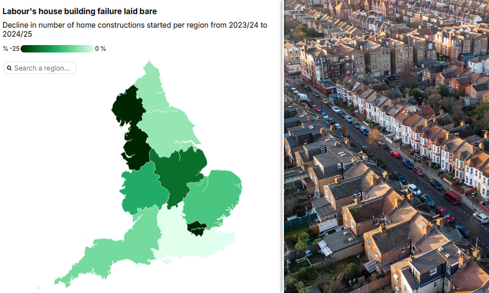 Housebuilding plummets under Sir Keir Starmer - as London developments ...
