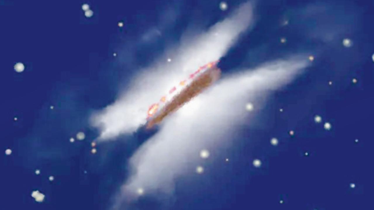 ‘Cosmic hamburger’ shows signs of planet formation, astronomers find