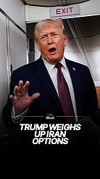 Iran latest: Trump 'weighs options' amid protest casualties