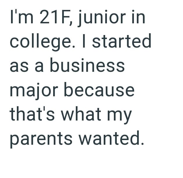 Student refuses to transfer back to a business major after discovering ...