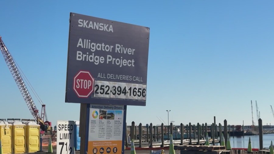 NC’s Alligator Bridge replacement construction progresses