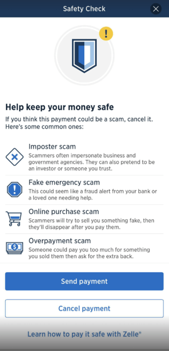 Why your bank may block your next Zelle payment