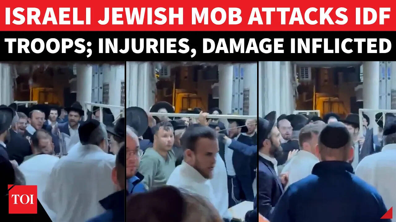 On cam: Israeli radical Jews storm IDF event; attack soldiers, ransack ...