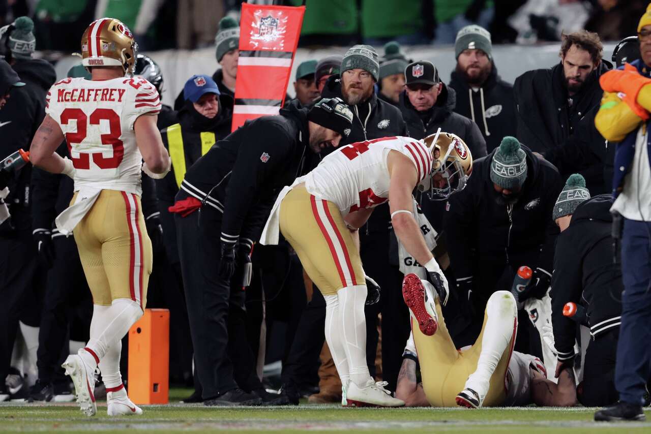 49ers' George Kittle addresses Achilles injury: 'Football sucks sometimes'