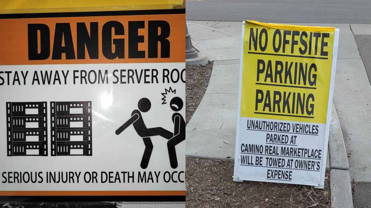 A wild ride through the land of hilariously unfiltered signs