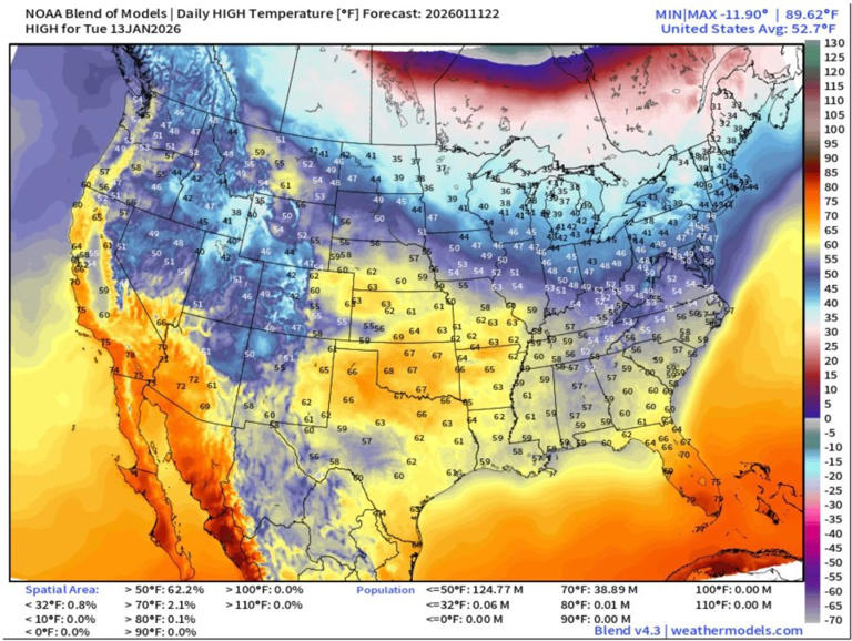 Forecast: One final abnormally mild day before a switch to much colder ...