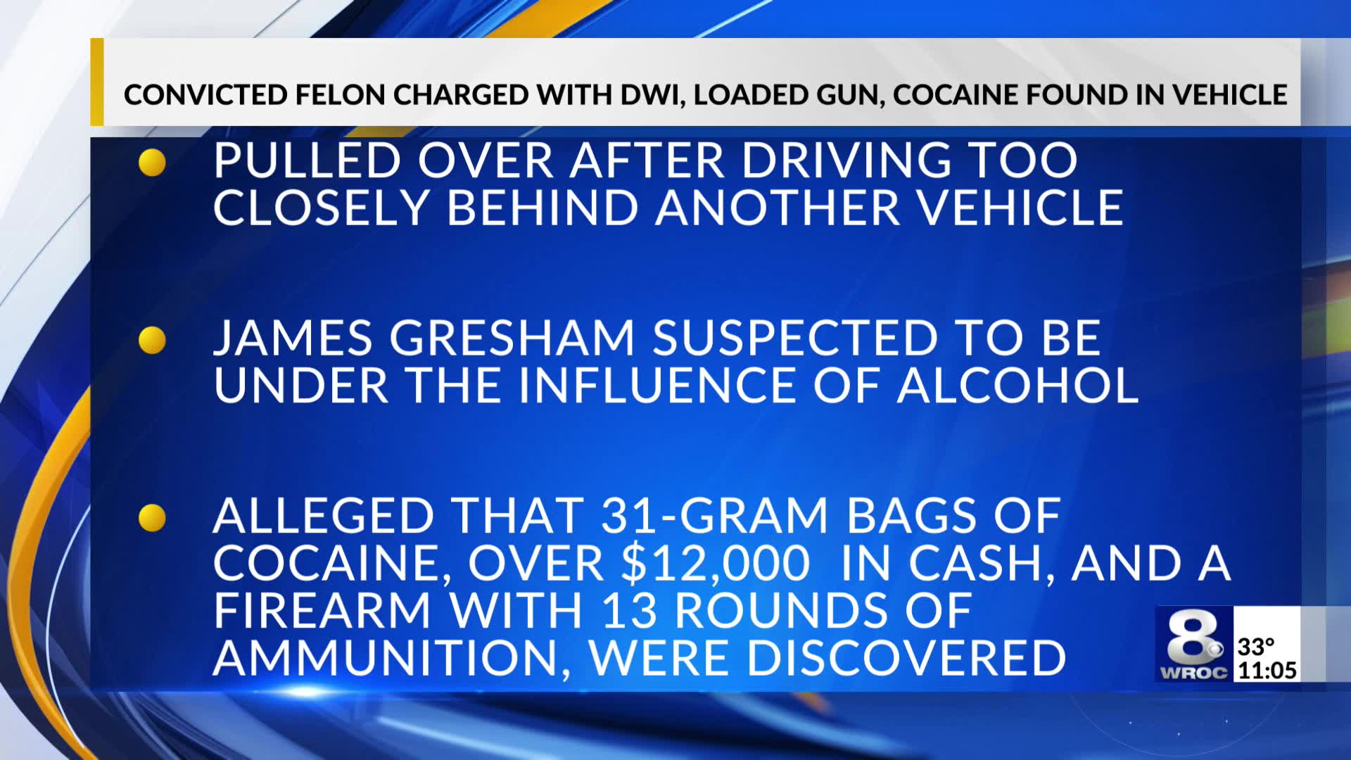 MCSO: Convicted felon charged with DWI, loaded gun, cocaine found in ...