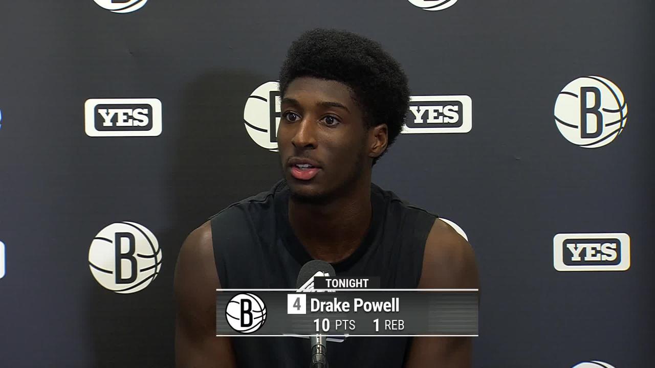 DAL 113, BKN 105: Drake Powell postgame media availability