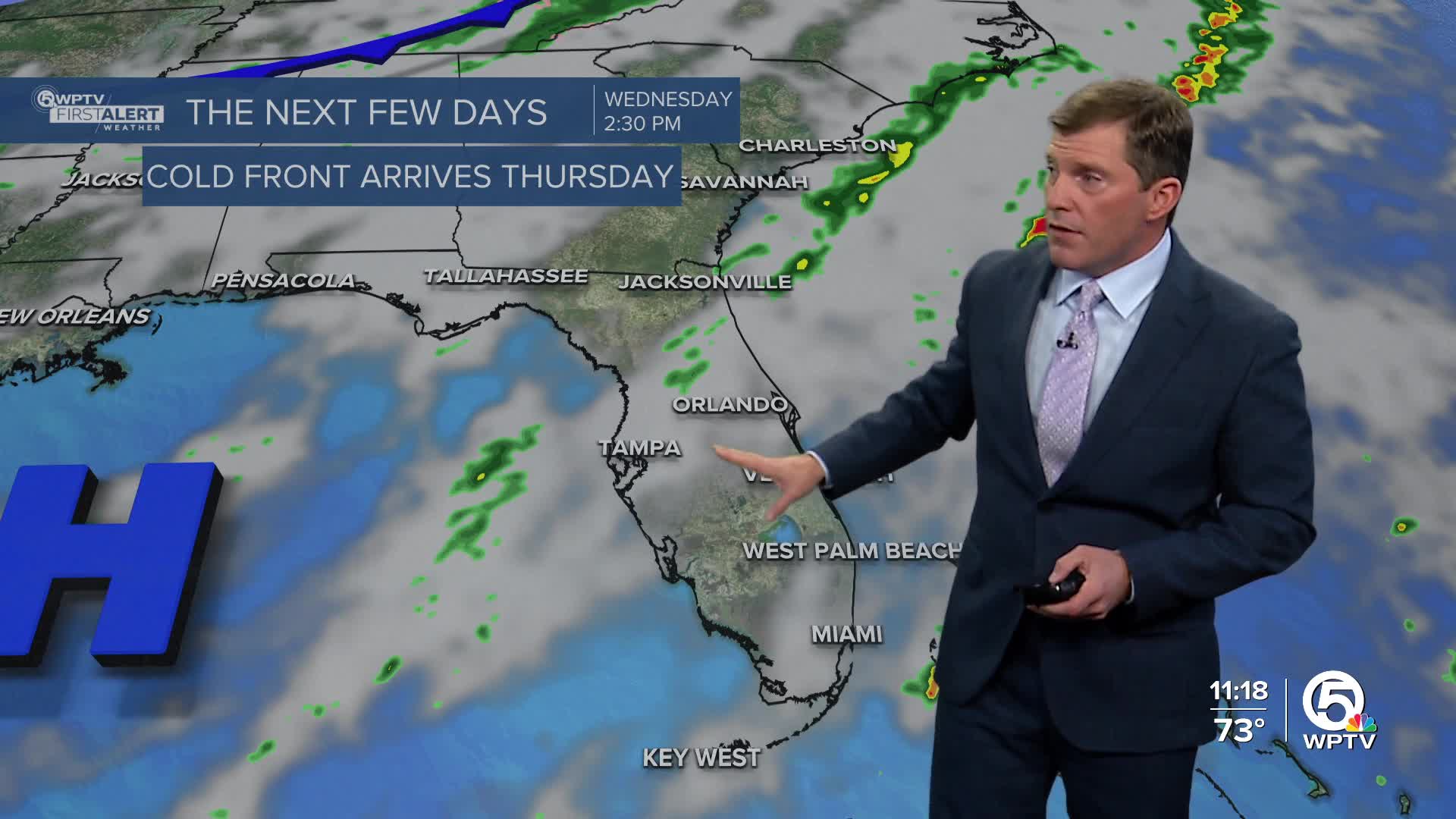 WPTV First Alert weather forecast for night of Jan. 13, 2026